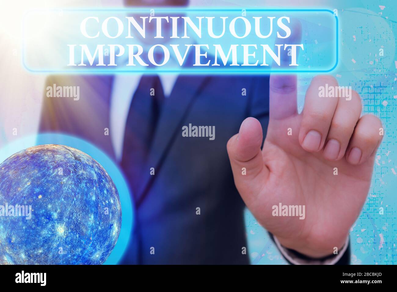 Writing note showing Continuous Improvement. Business concept for ...