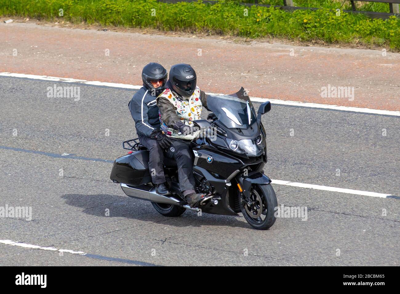 BMW Motorbike rider; two wheeled transport, motorcycles, vehicle, roads ...