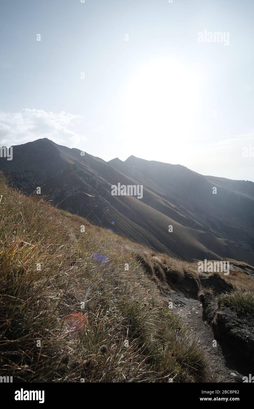 Trekking on the Rocciamelone mountain in valsusa Stock Photo - Alamy