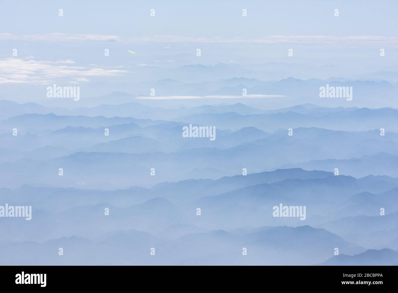 layers of mountain landscape Stock Photo - Alamy