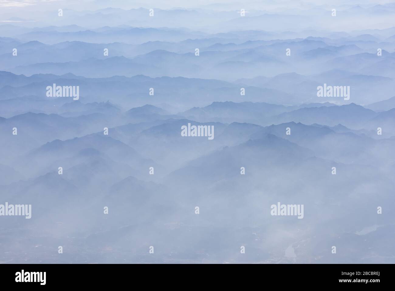 layers of mountain landscape Stock Photo - Alamy