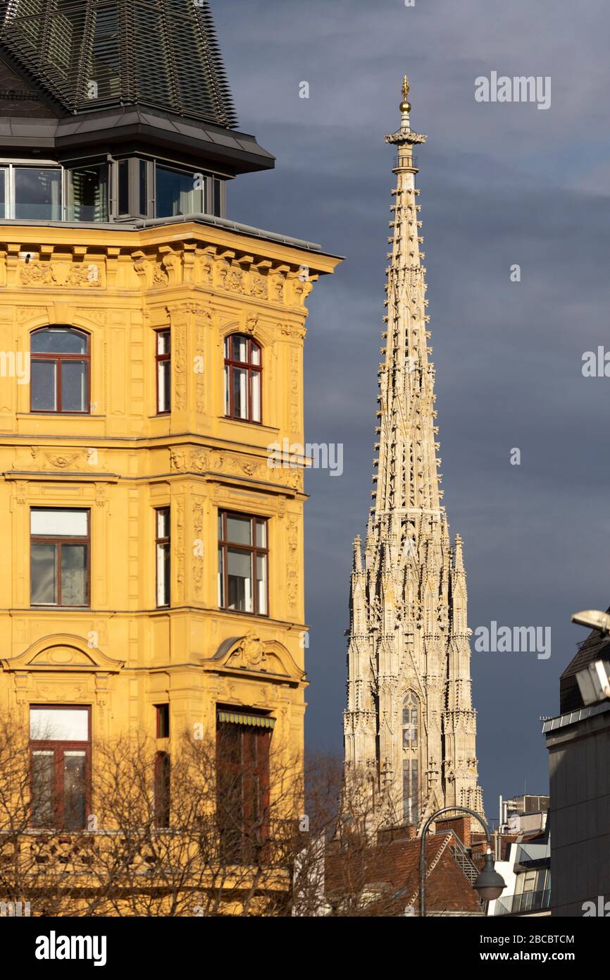 The spire of St. Stephen's Cathedral, Vienna Stock Photo - Alamy