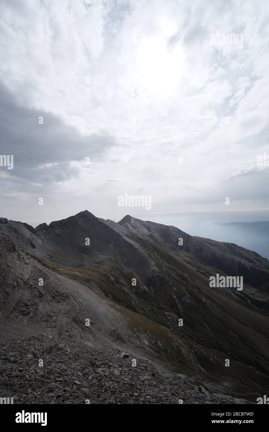 Trekking on the Rocciamelone mountain in valsusa Stock Photo - Alamy