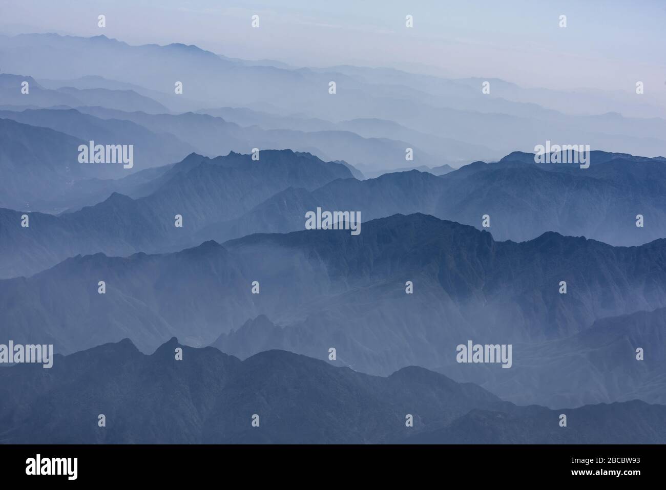 layers of mountain landscape Stock Photo - Alamy