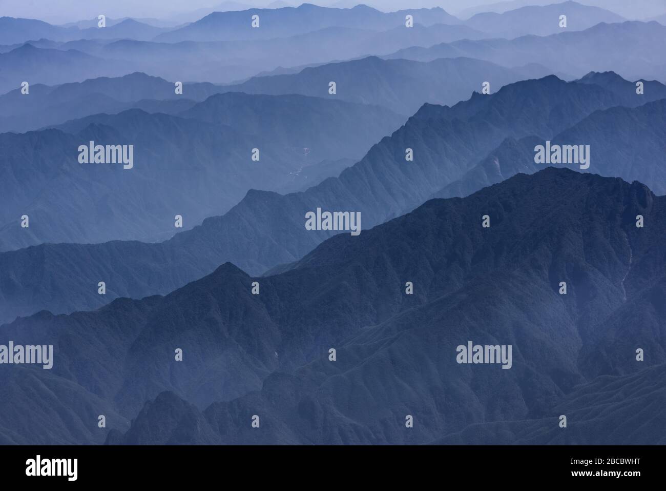 layers of mountain landscape Stock Photo - Alamy