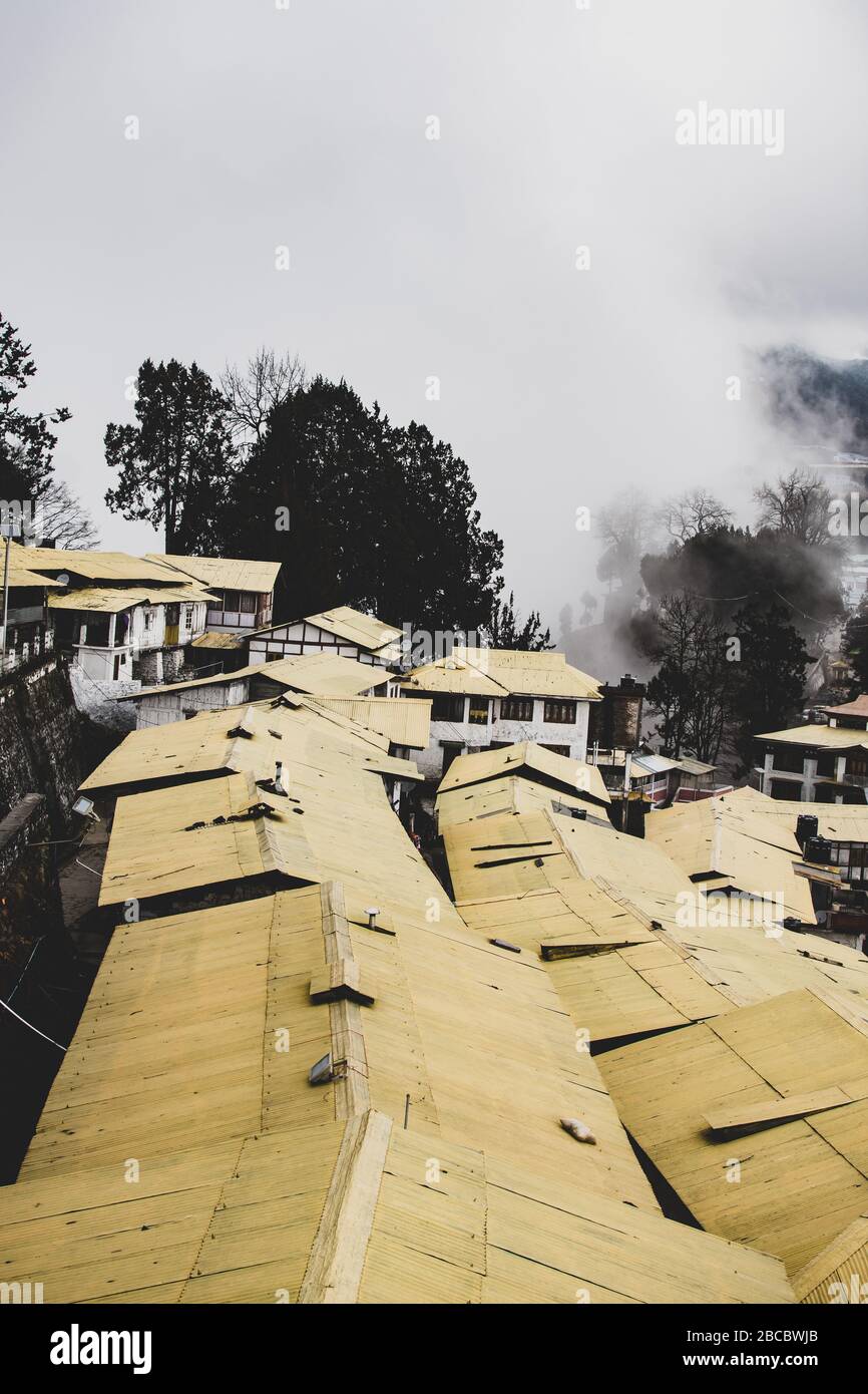 Tawang monastery roof hi-res stock photography and images - Alamy