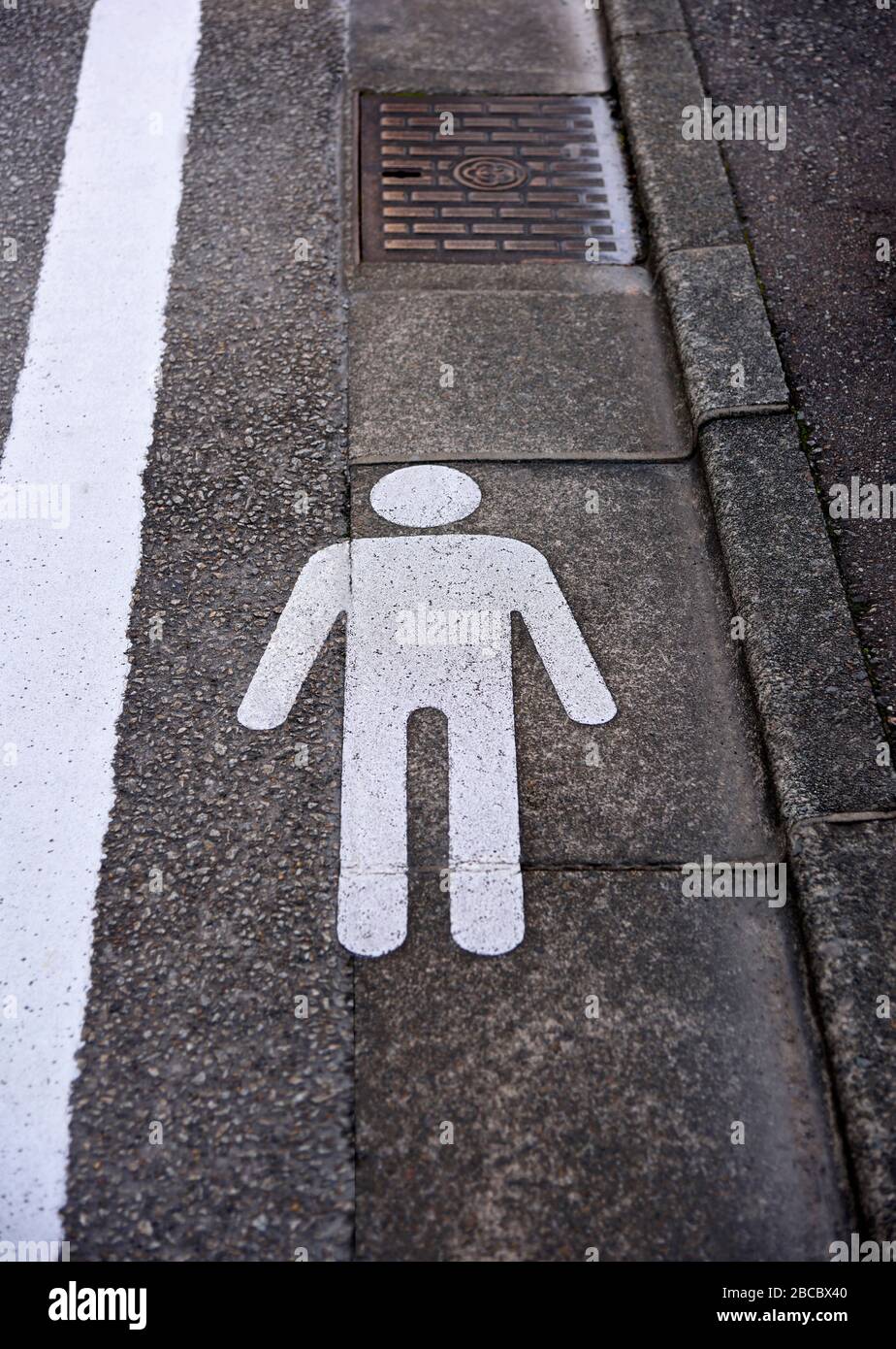 Designated Pedestrian Crossing Sign