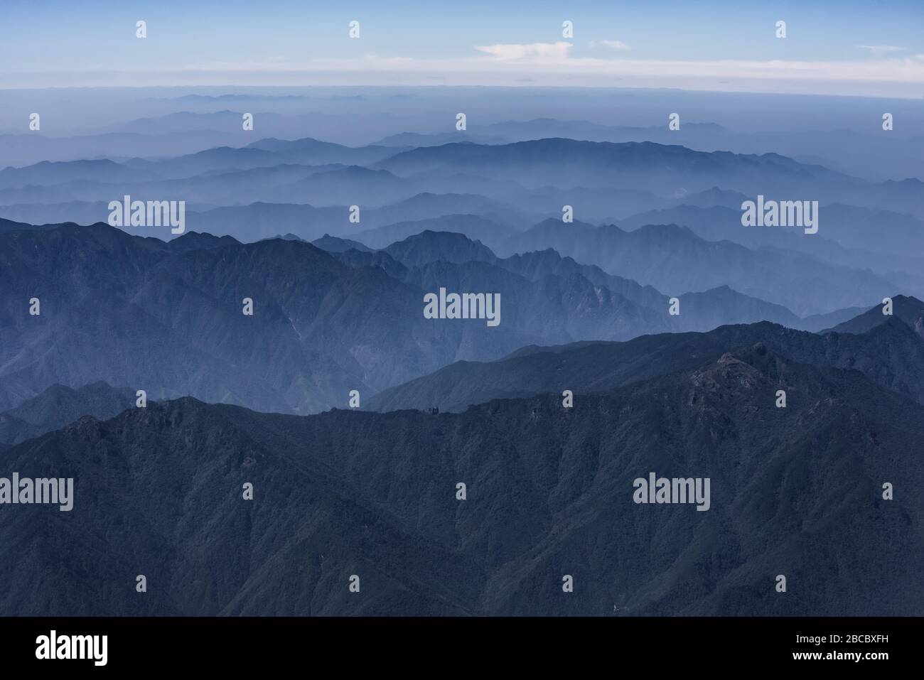 layers of mountain landscape Stock Photo - Alamy