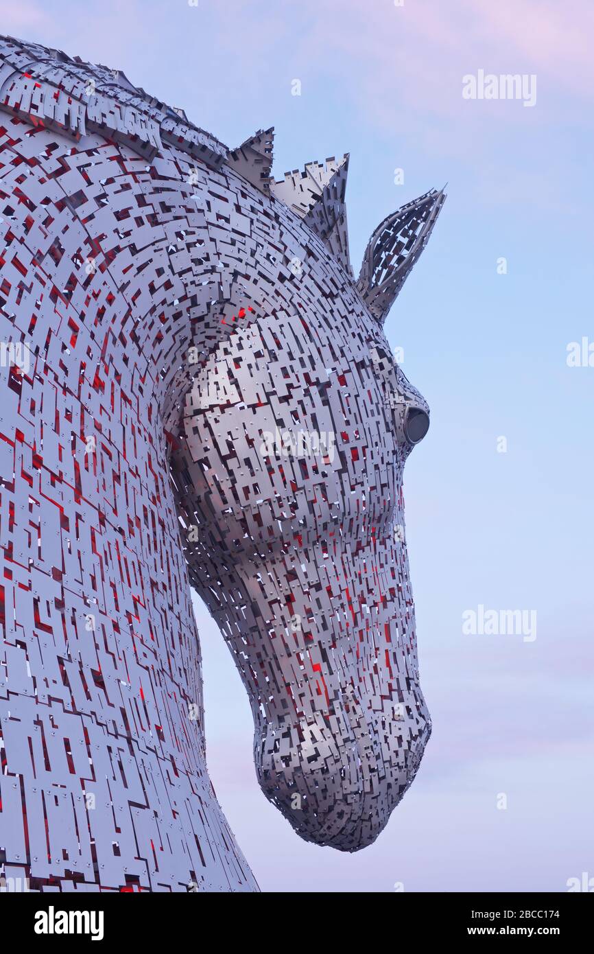 Kelpies sunset hi-res stock photography and images - Alamy