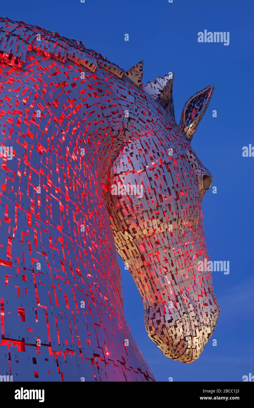 Kelpies sunset hi-res stock photography and images - Alamy