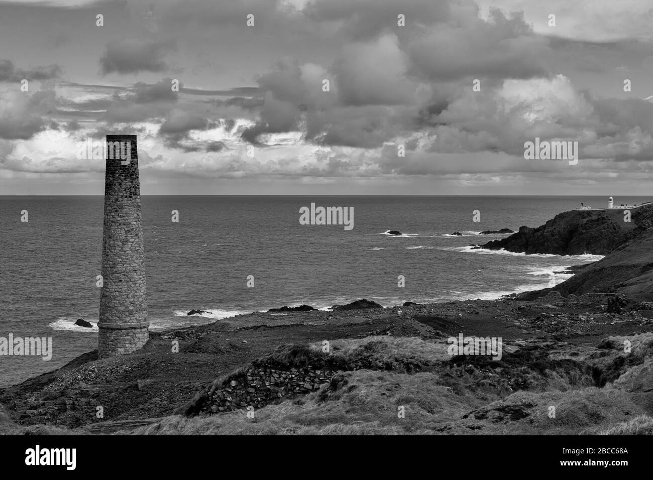 Penwith peninsula cornwall Black and White Stock Photos & Images - Alamy