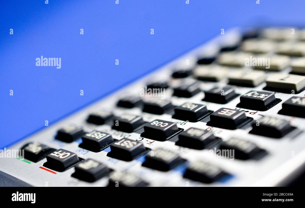 scientific calculator , conceptual and science concept,shallow dof ...