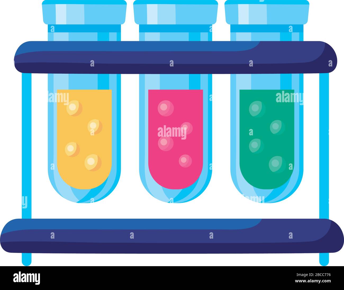 medical tubes tests in base laboratory detailed style icon Stock Vector ...
