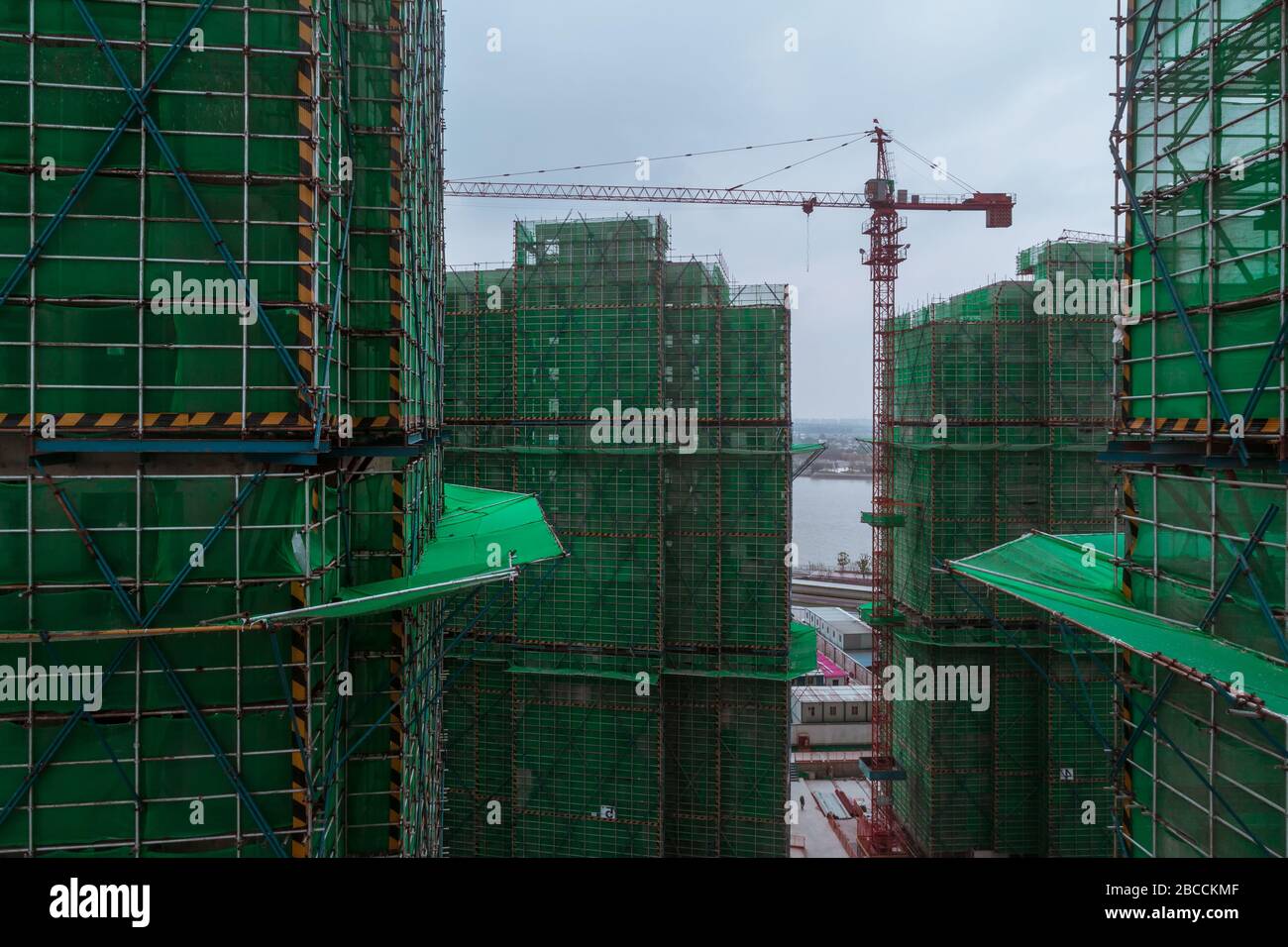 Modern buildings under construction Stock Photo - Alamy