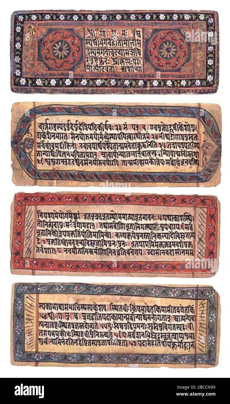 Hindu manuscript Cut Out Stock Images & Pictures - Alamy