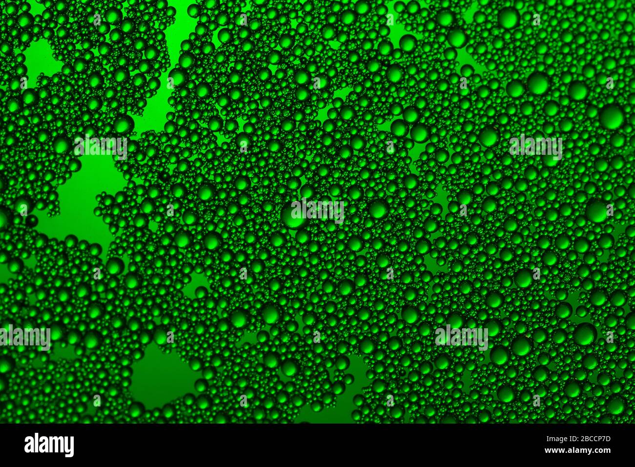 Green Water Drops Background. Close up, macro shot Stock Photo - Alamy