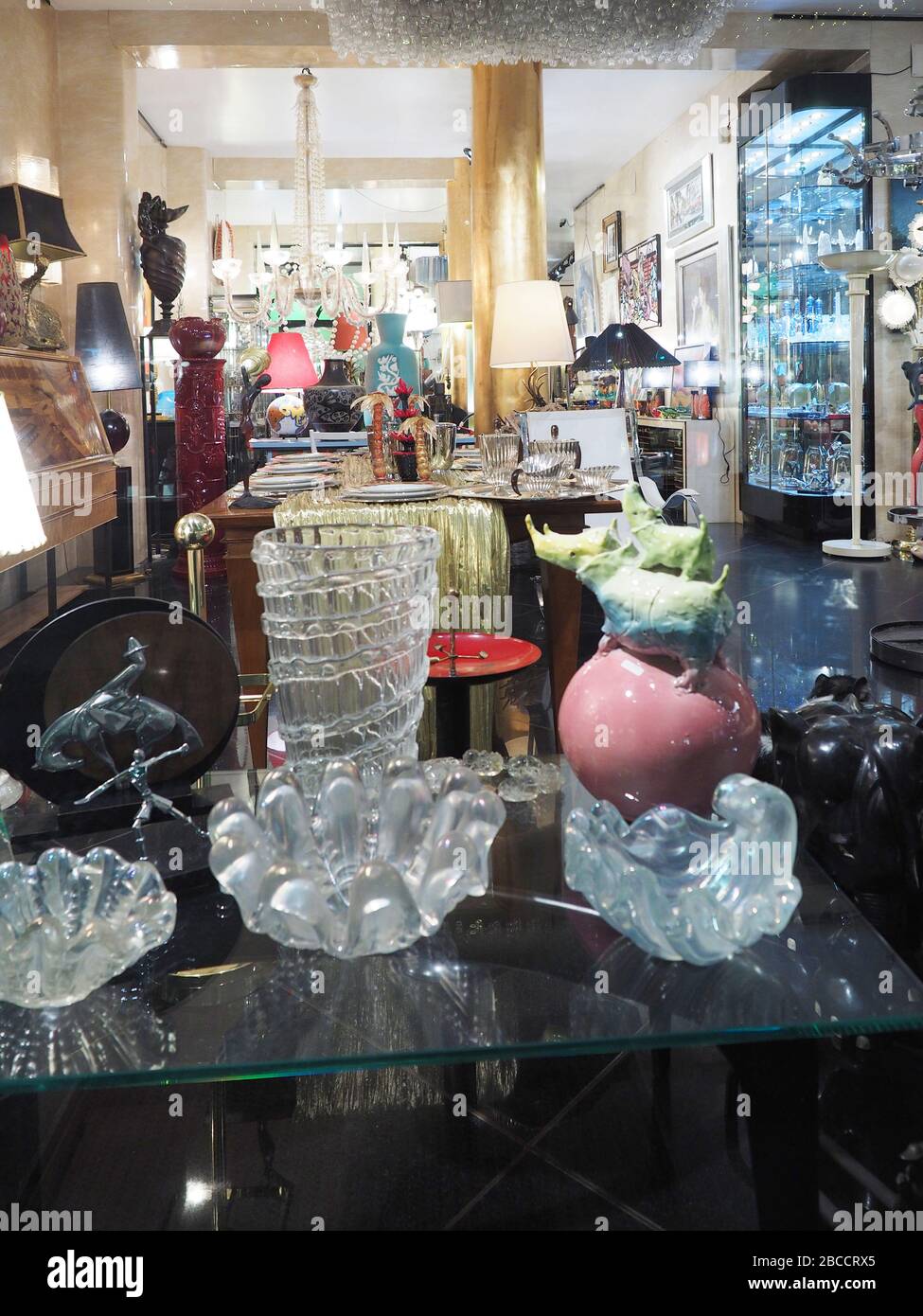 Of modern antiques shop, Milan, Lombardy, Italy, Europe Stock Photo - Alamy
