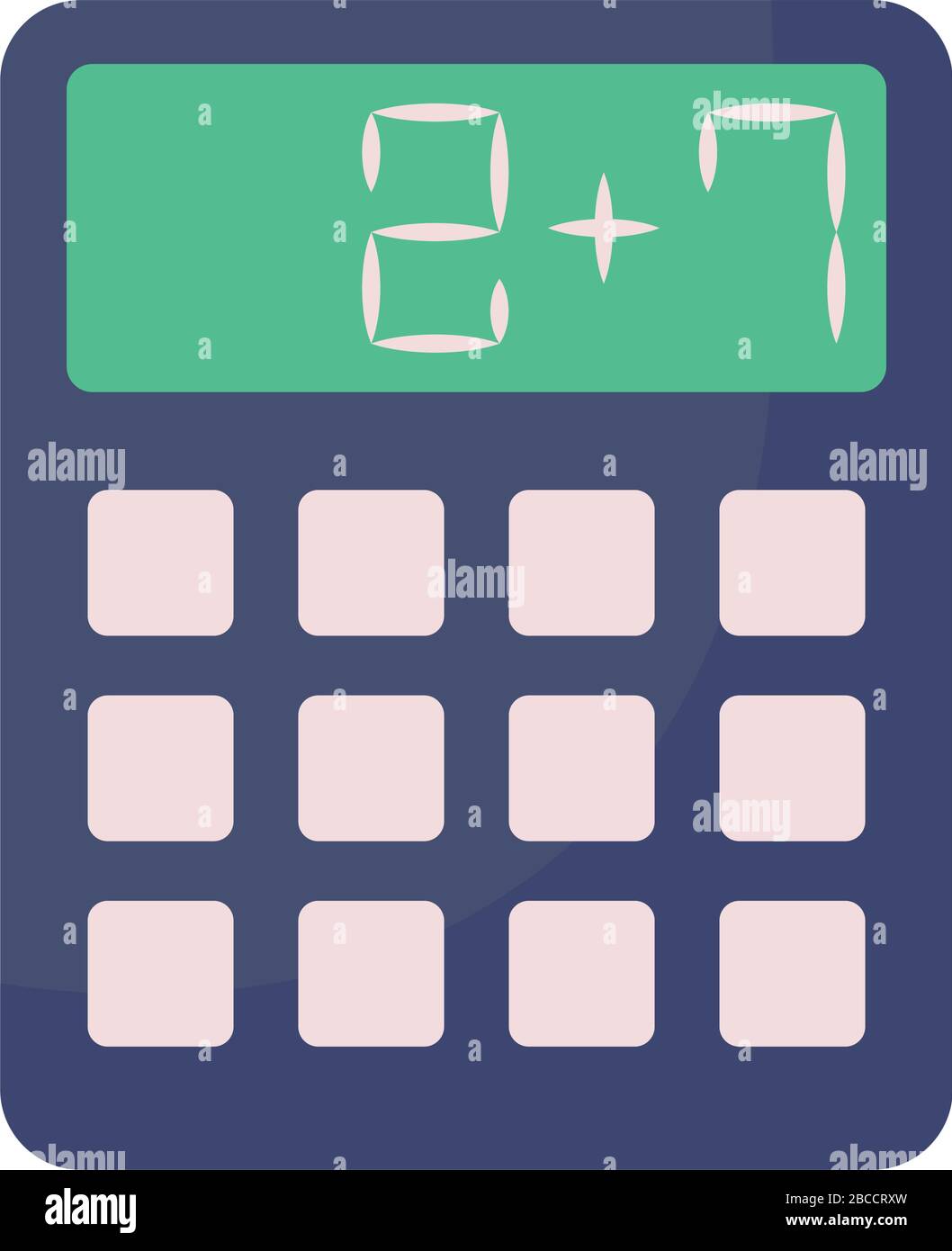 calculator math finance on white background vector illustration design ...