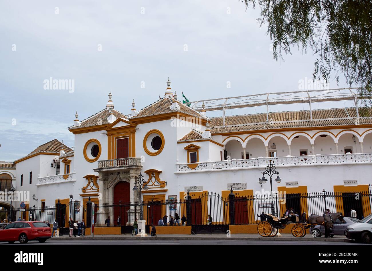 Historic buildings and monuments of Seville, Spain. Architectural ...