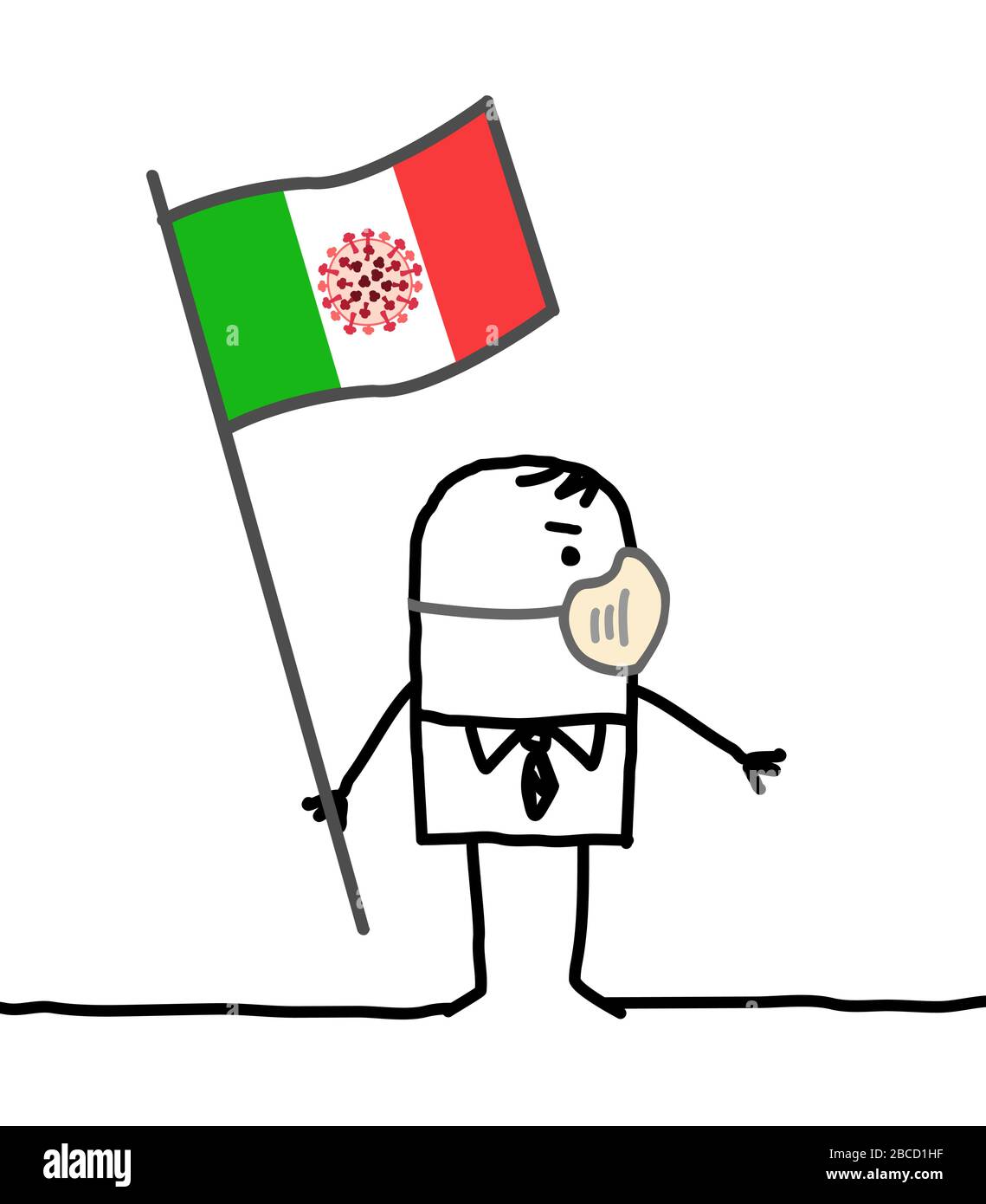 Black man pandemic mask Cut Out Stock Images & Pictures - Alamy