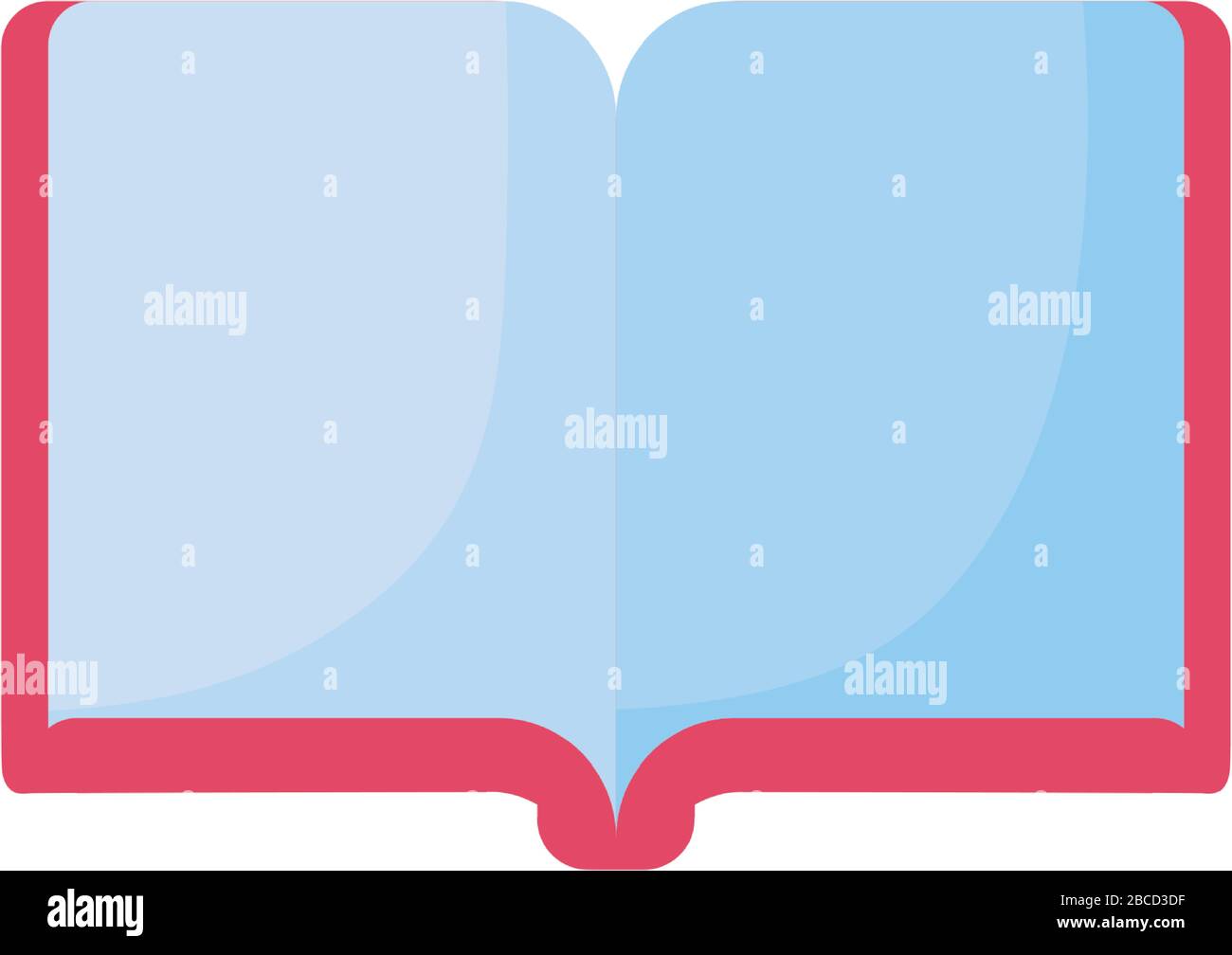 open book on white background vector illustration design Stock Vector ...