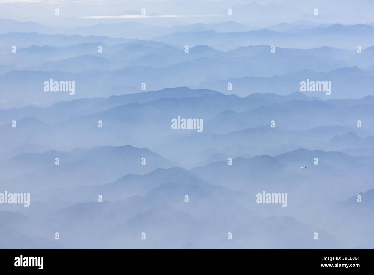 layers of mountain landscape Stock Photo - Alamy
