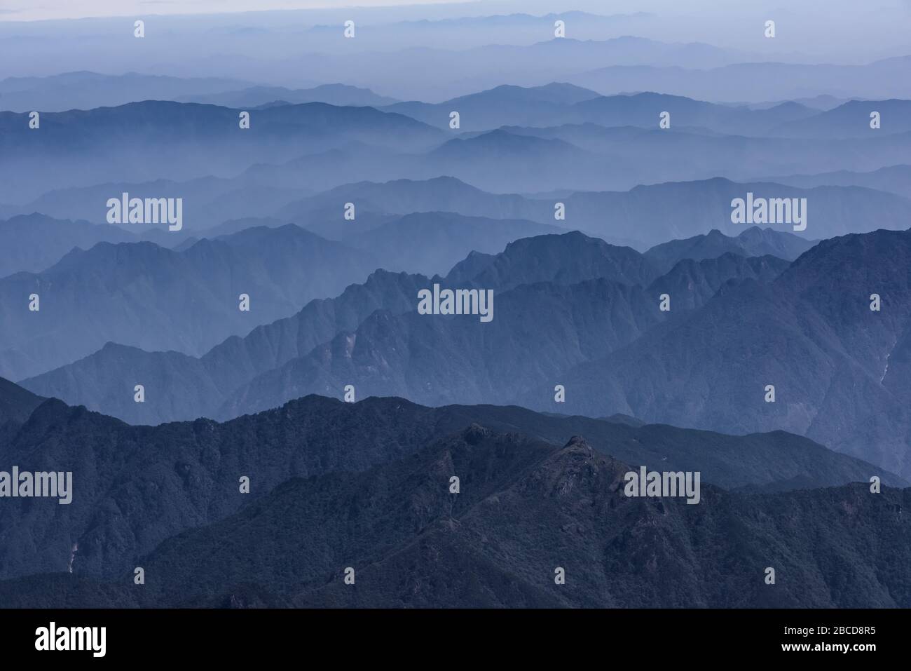 layers of mountain landscape Stock Photo - Alamy