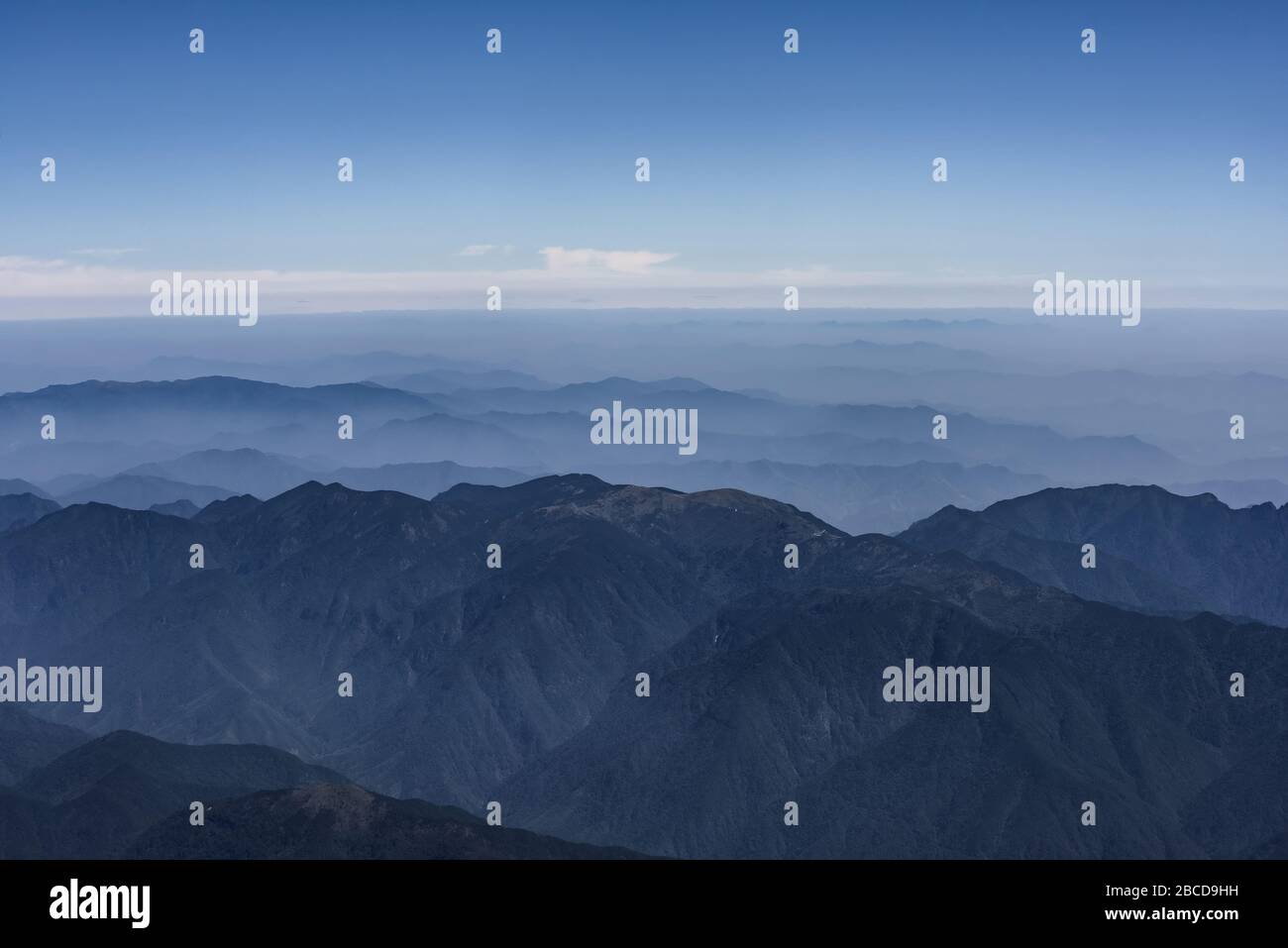 layers of mountain landscape Stock Photo - Alamy