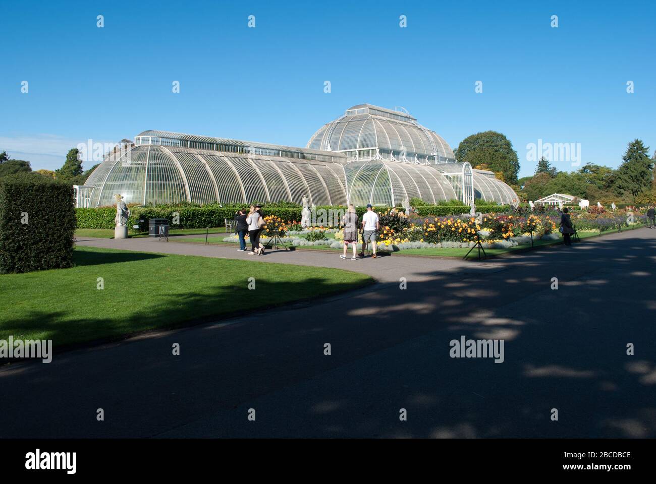 Palm House Lake Pond by Decimus Burton Victorian Glasshouse at Royal ...
