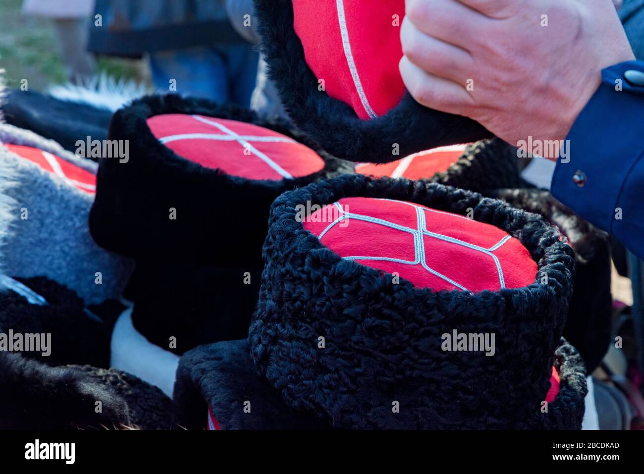 Kubanka. The kind of papakha, Caucasian traditional hat Stock Photo - Alamy