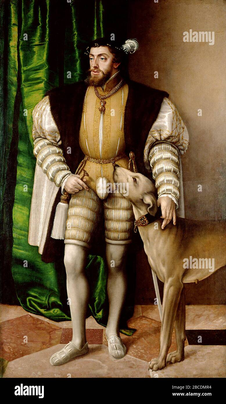 Charles V (1500 - 1558) Holy Roman Emperor and Archduke of Austria from ...