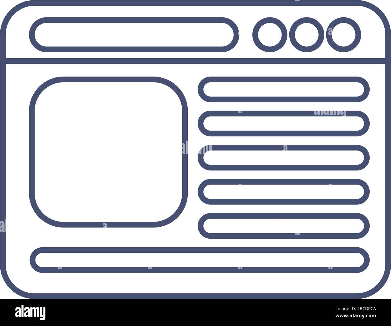 computer window , line style icon vector illustration design Stock ...