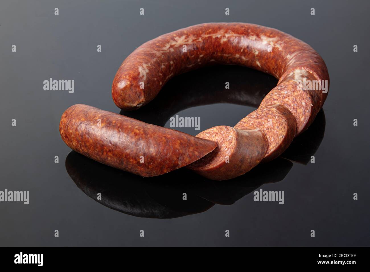 Turkish sausage kangal sucuk. Sujuk (sucuk), a dry spicy sausage ...