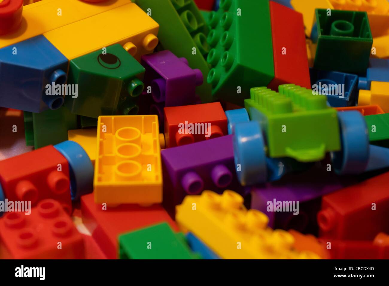 Bricks of colors Stock Photo - Alamy