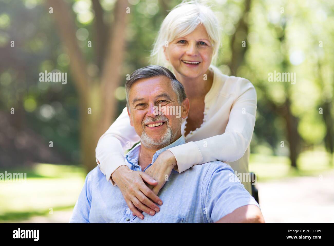 Happy retired couple laughing smiling hi-res stock photography and ...