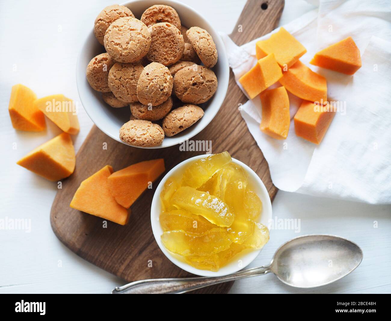 Mostarda Mantovana, candied apple fruit with mustard, pumpkin and ...