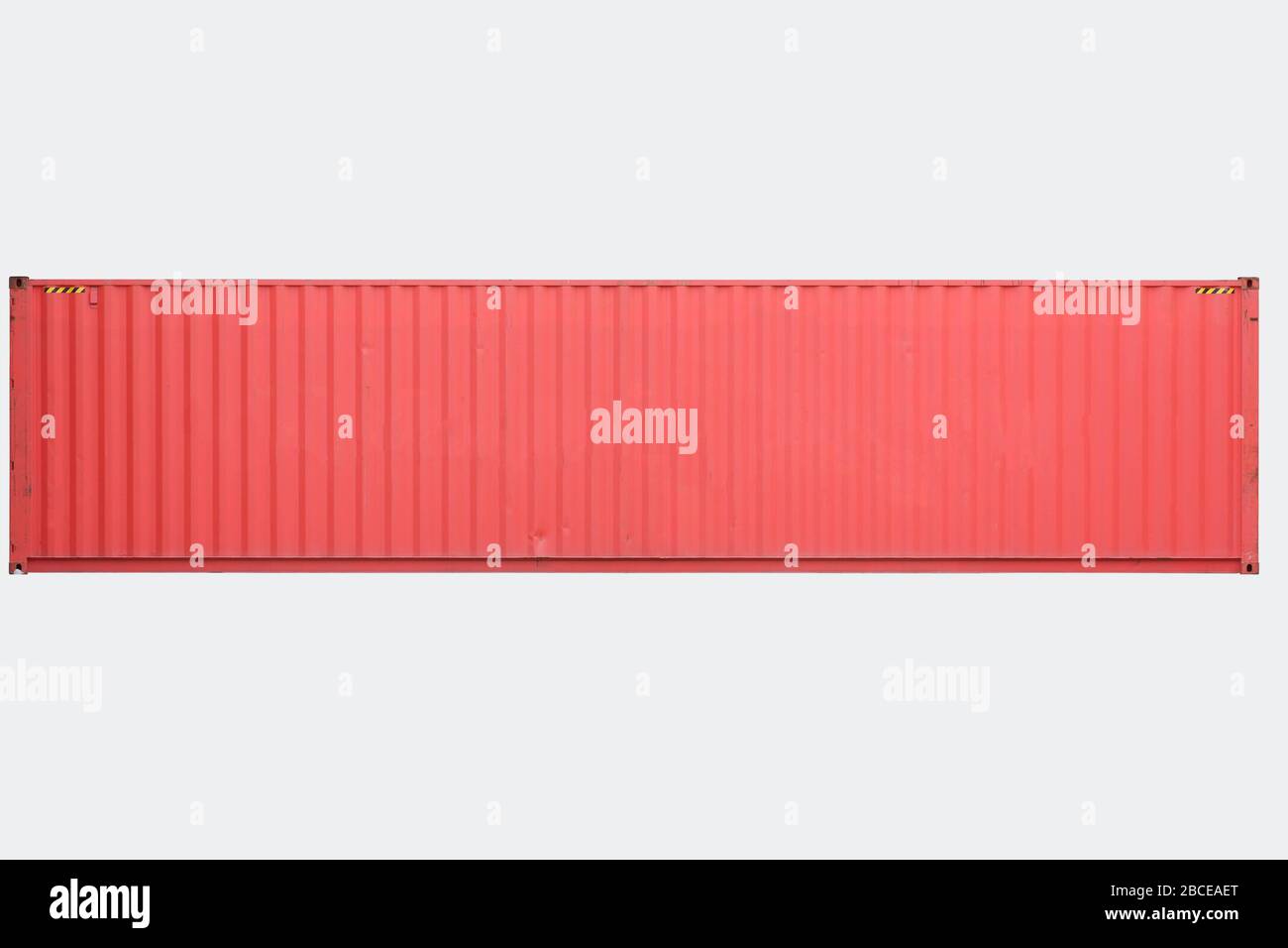 Container in red trim in white color Stock Photo - Alamy