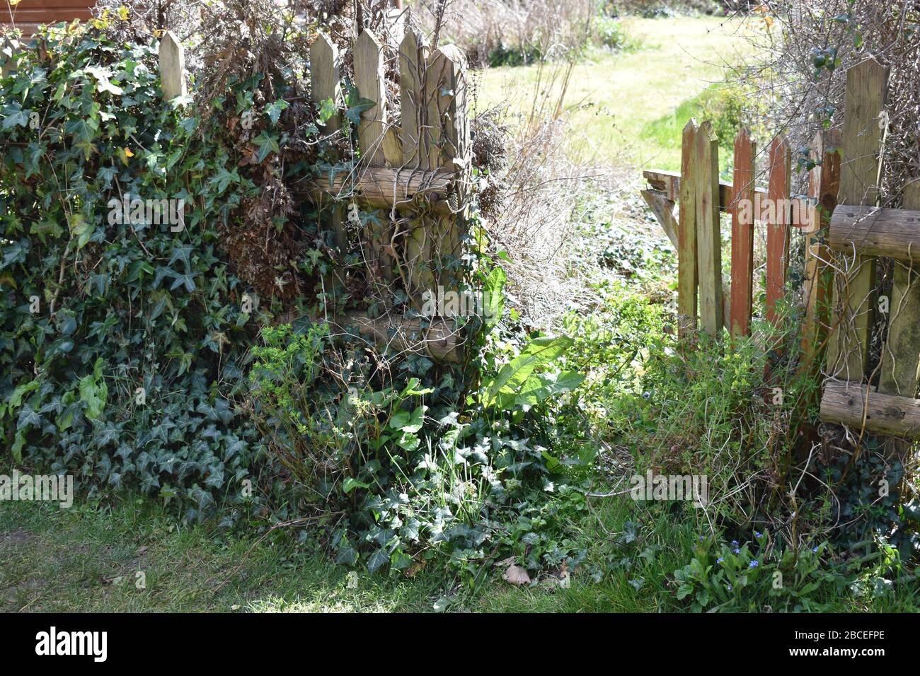 Garden gate broken hi-res stock photography and images - Alamy