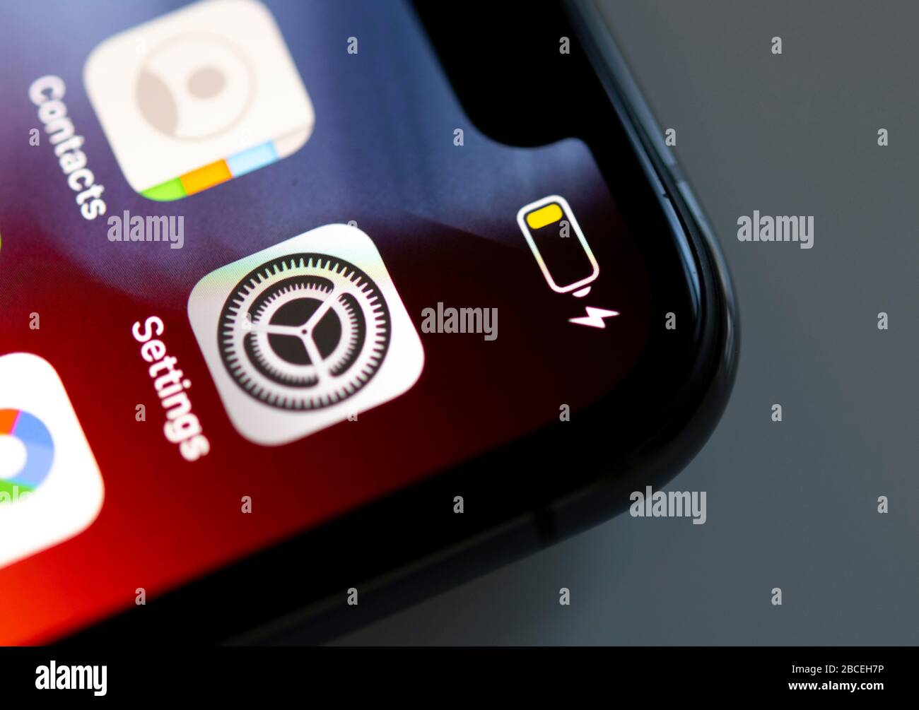 Battery empty, battery indicator, battery, iPhone, iOS, smartphone ...