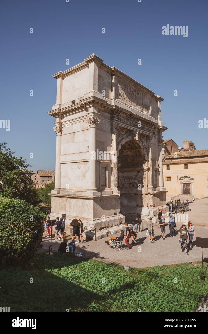 Arch Of Titus Triumph High Resolution Stock Photography and Images - Alamy