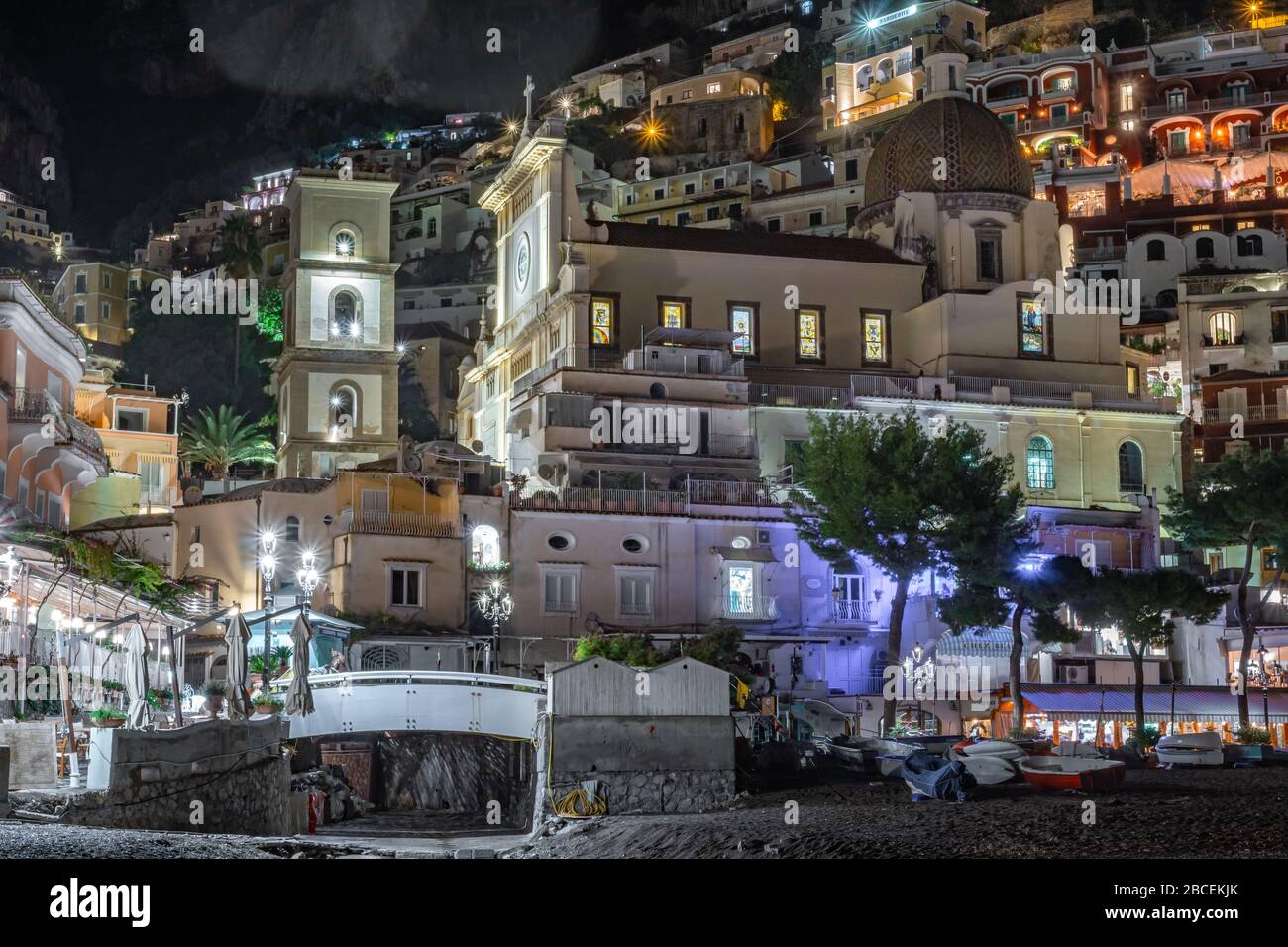 Positano at night hi-res stock photography and images - Alamy