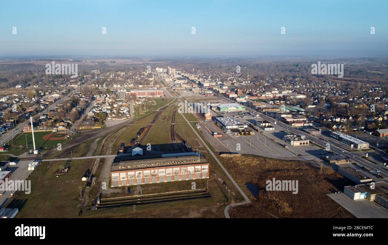 St Thomas Ontario Downtown Spring 2020 Aerial Stock Photo - Alamy