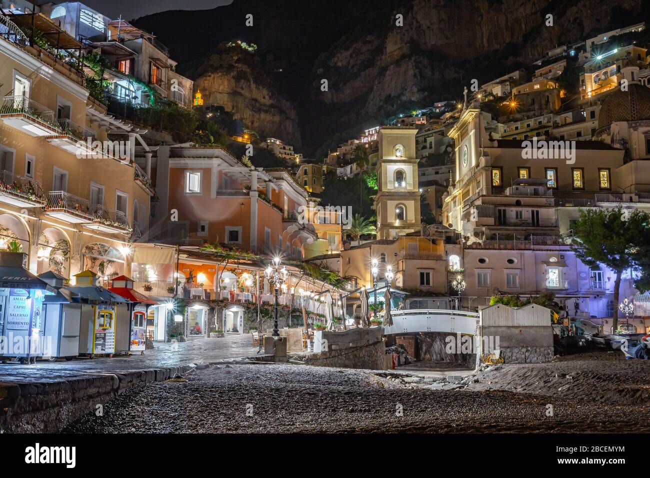 Positano at night hi-res stock photography and images - Alamy