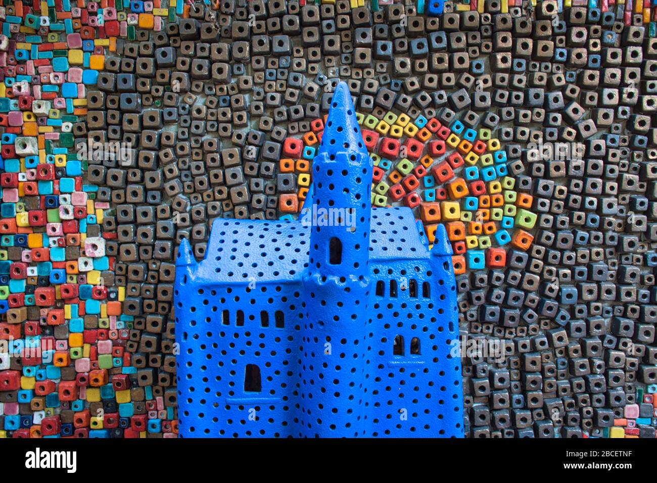 Ceramic castle with amazing beautiful ceramic patterns, motifs rich in ...
