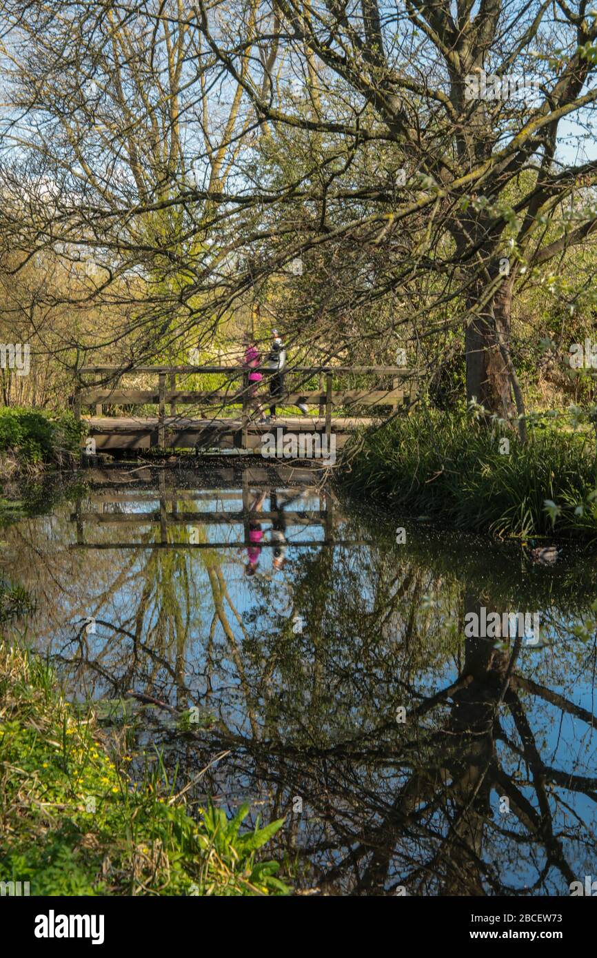 London UK Saturday 4 April 2020 In a beautiful spring day where ...