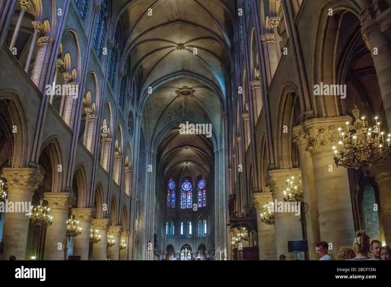 PARIS, FRANCE - JUNE 23 2016: Notre Dame de Paris cathedral is the one ...