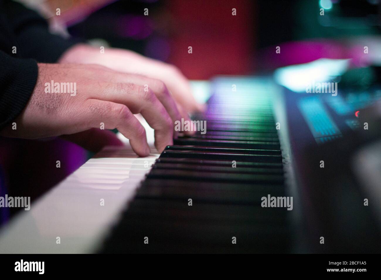 A musician plays piano Stock Photo - Alamy A musician plays piano Stock Photo - Alamy