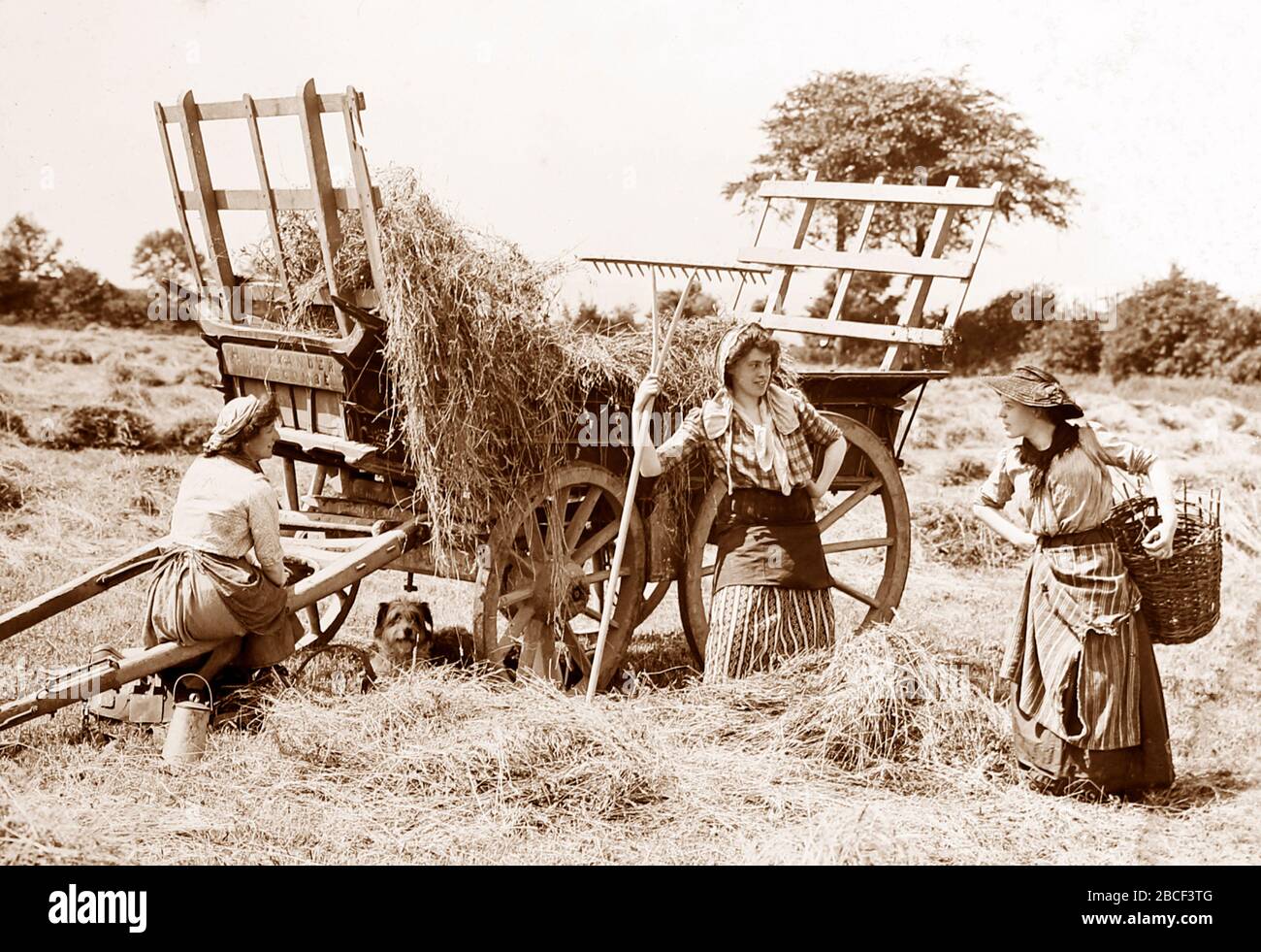 Rural idyll, England, Victorian period Stock Photo - Alamy