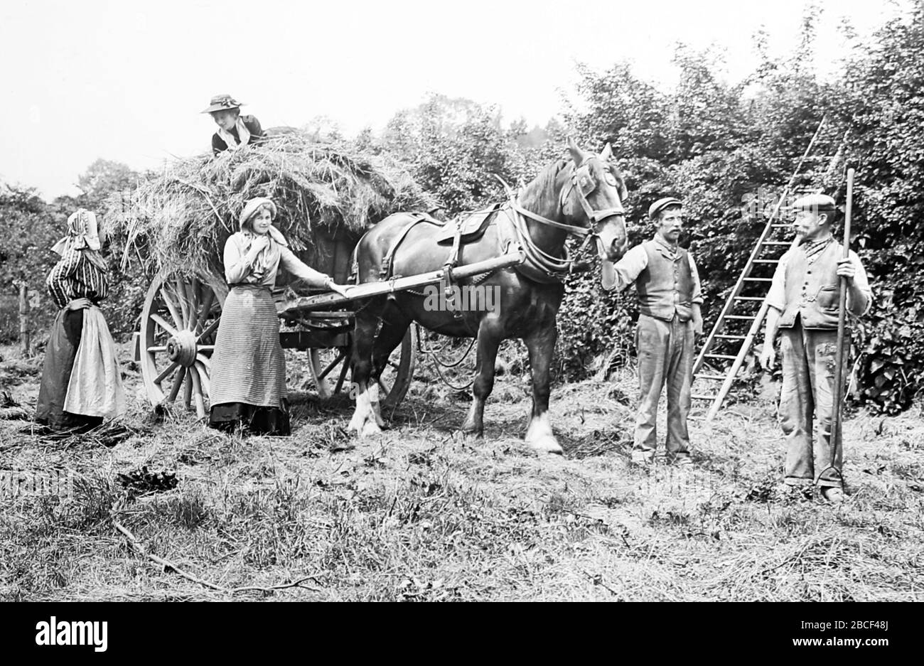 Rural idyll, England, Victorian period Stock Photo - Alamy