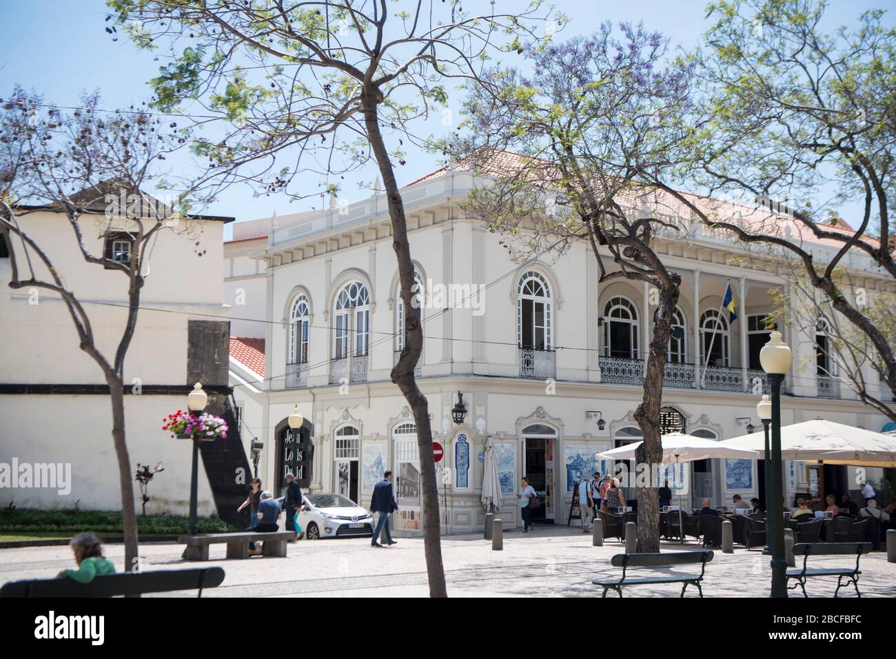 the Building of Cafe Ritz at the avenida Arriaga in the city centre of ...